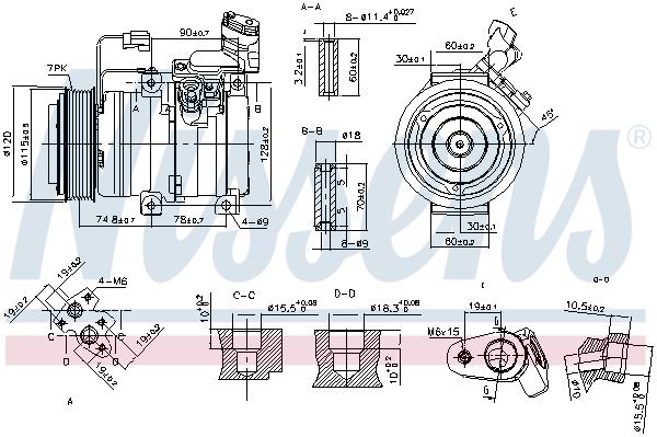 Kompresor klimatizace NISSENS - NS 89586 | E-shop LKQ CZ s.r.o.