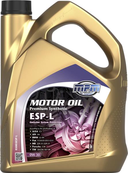 MPM Premium Synthetic ESP-L - 5 l - MPM 05005ESP-L | E-shop LKQ CZ s.r.o.